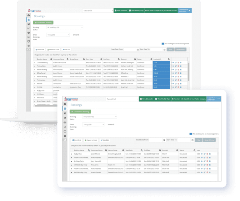Multi-Venue Booking System, Multiple Hall Reservation System